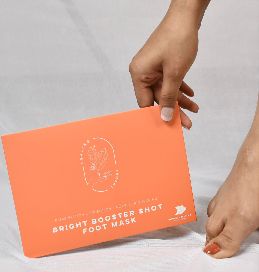 Bright Booster Shot Foot Mask – Bright, Smooth & Even Feet – Healing Theory